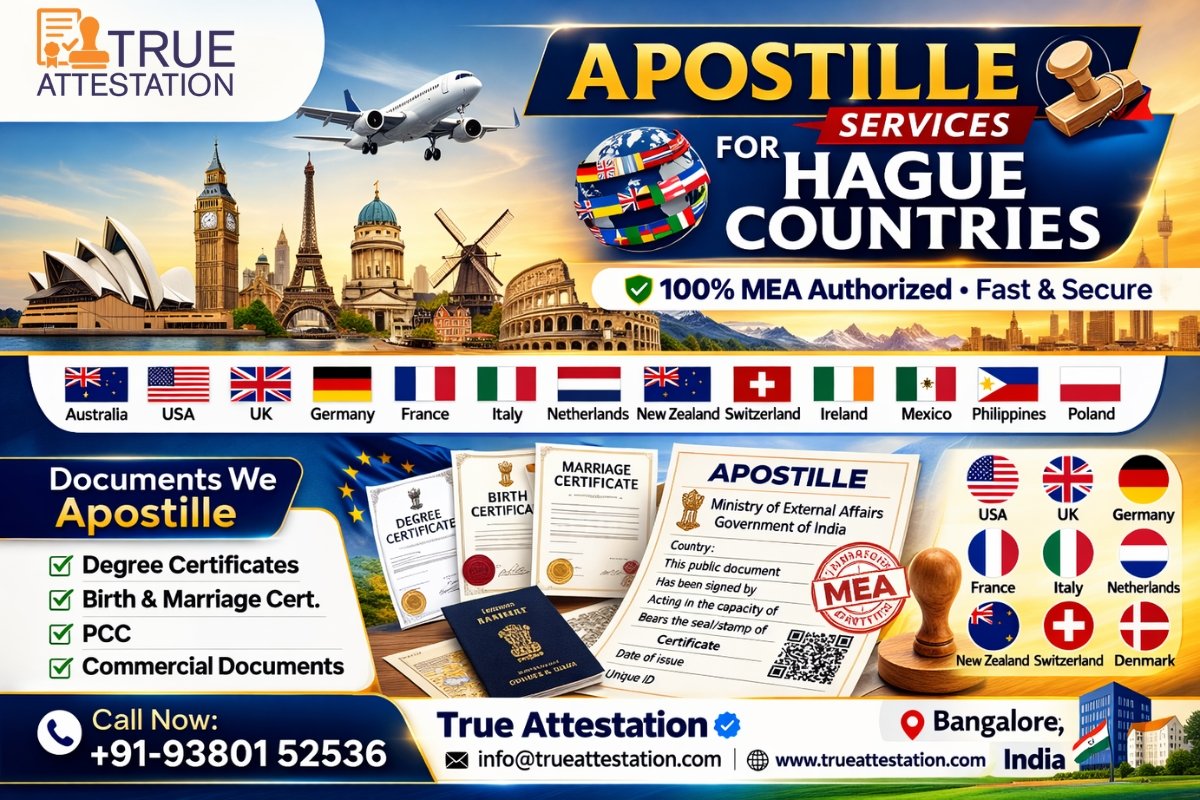 Apostille for Hague Countries in Bangalore - Fast MEA Apostille ...